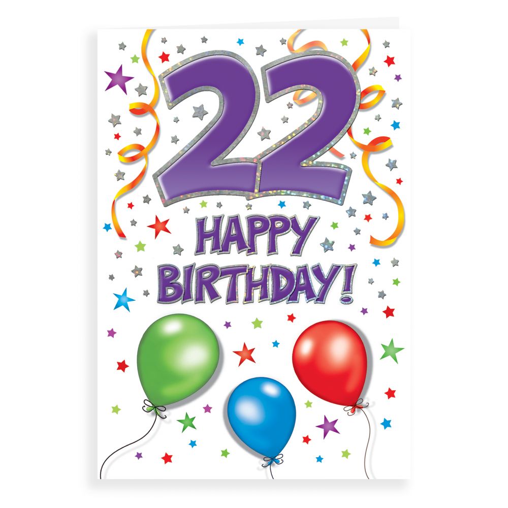 Happy 22nd Birthday Cards