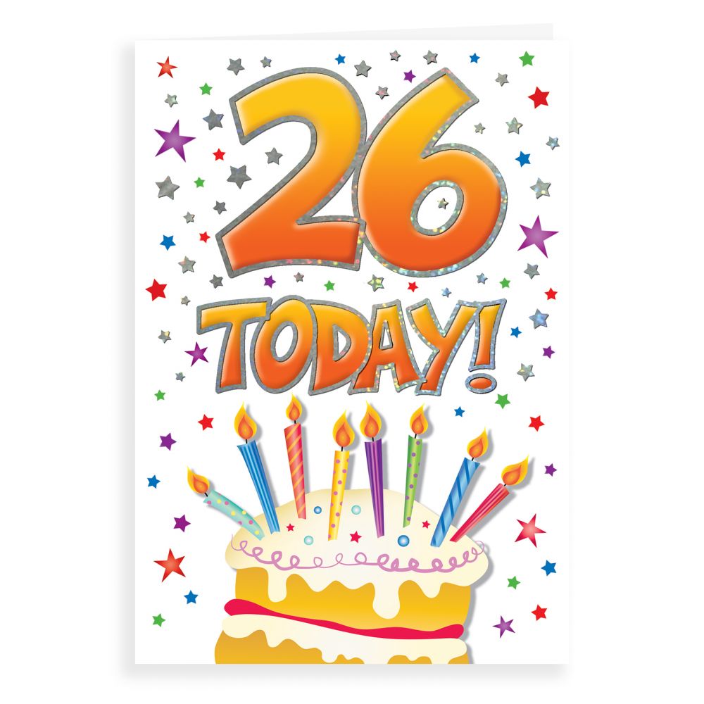 26th Birthday Card